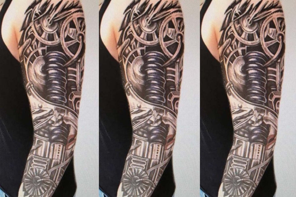 Mechanical Back Tattoo