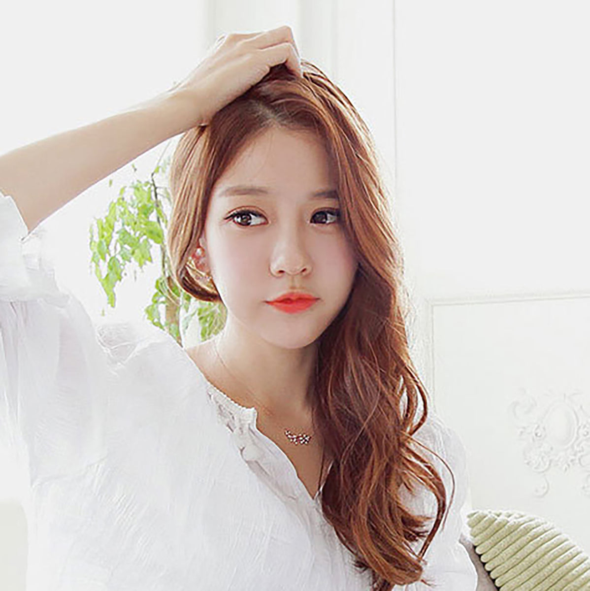 Tanaka Cute Dainty Floating Leaf Chain Choker Necklace – MyBodiArt