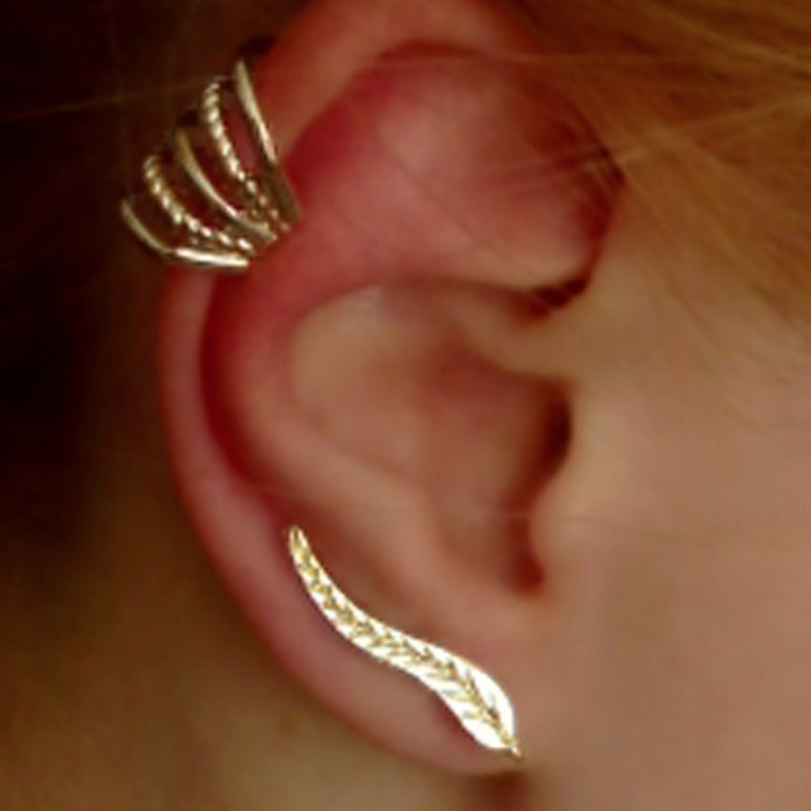 Liv Stamped Ear Cuff Earring – MyBodiArt