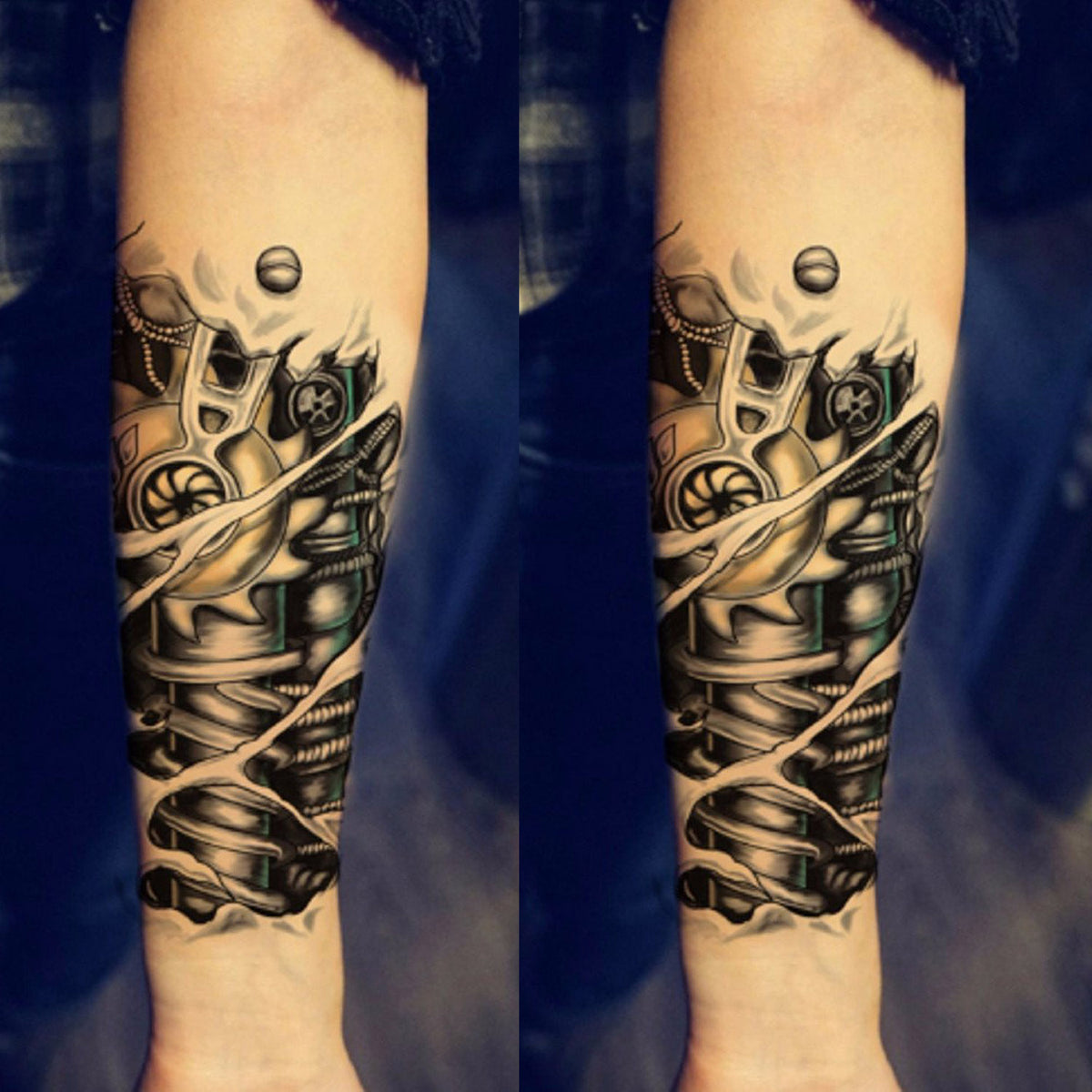 Bionic Arm Temporary Tattoo, Robot Arm Temporary Tattoo – MyBodiArt