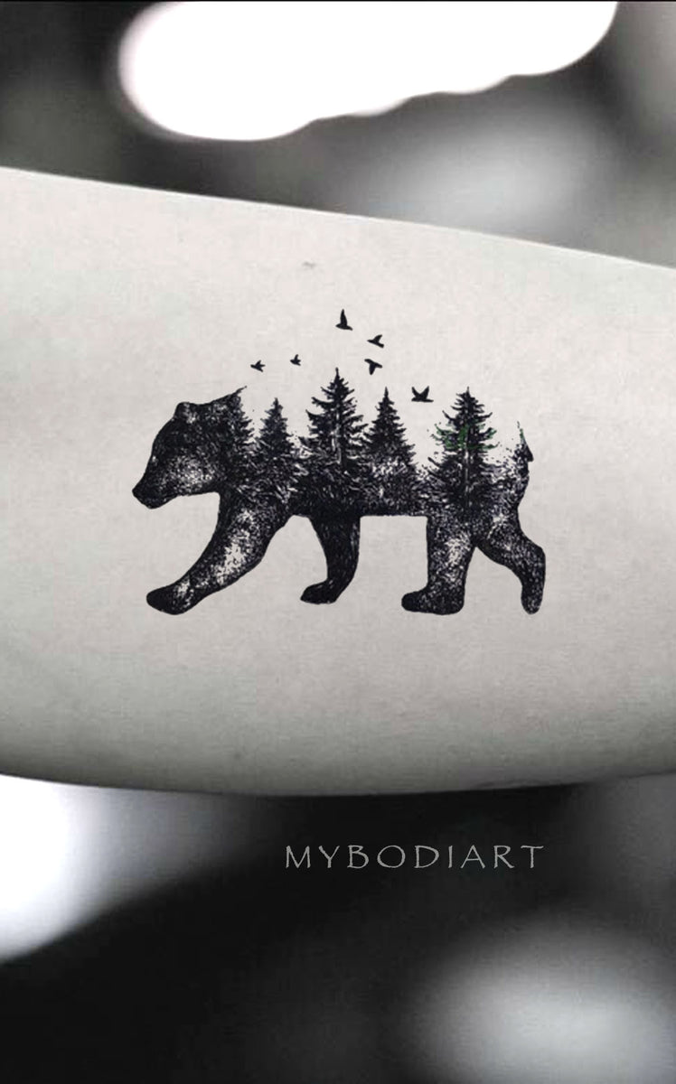 Tribal Pine Tree Tattoo