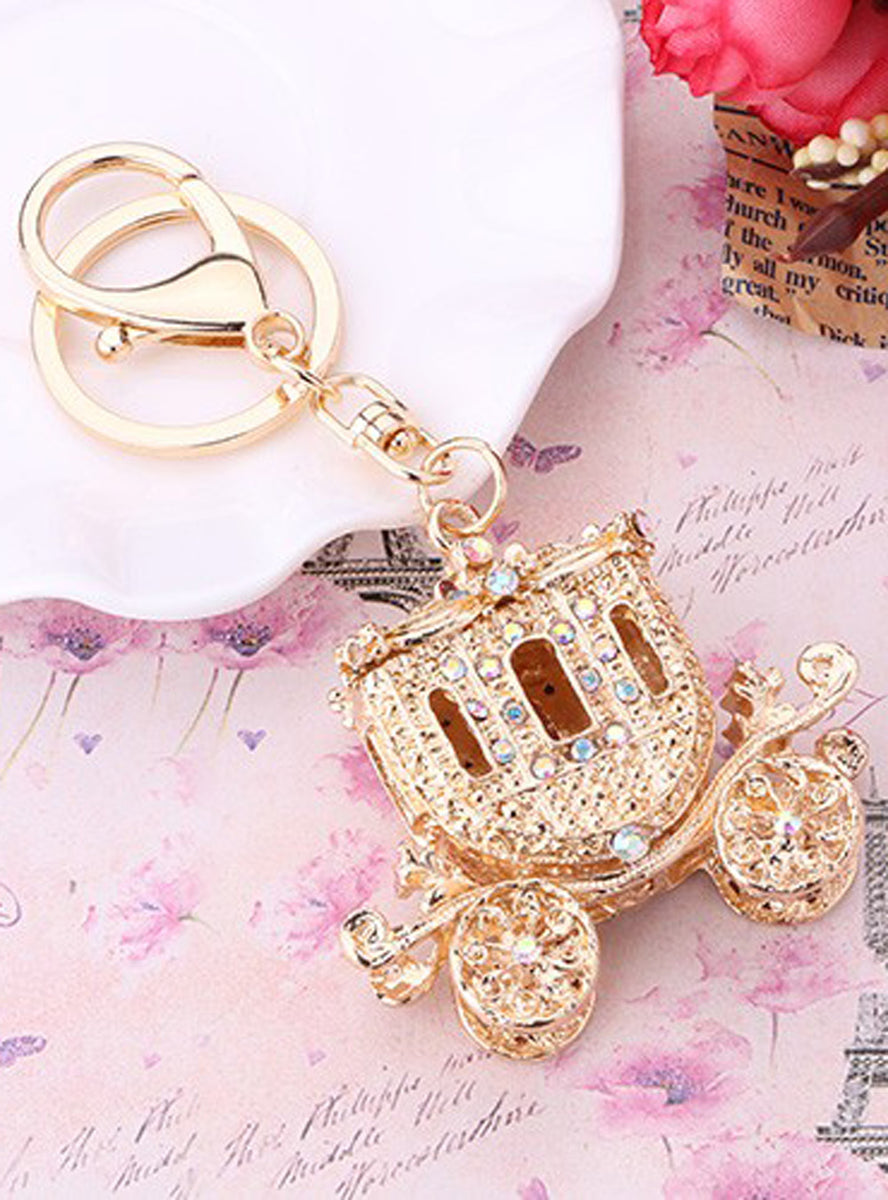 Victoria Princess Crystal Carriage Keychain – MyBodiArt