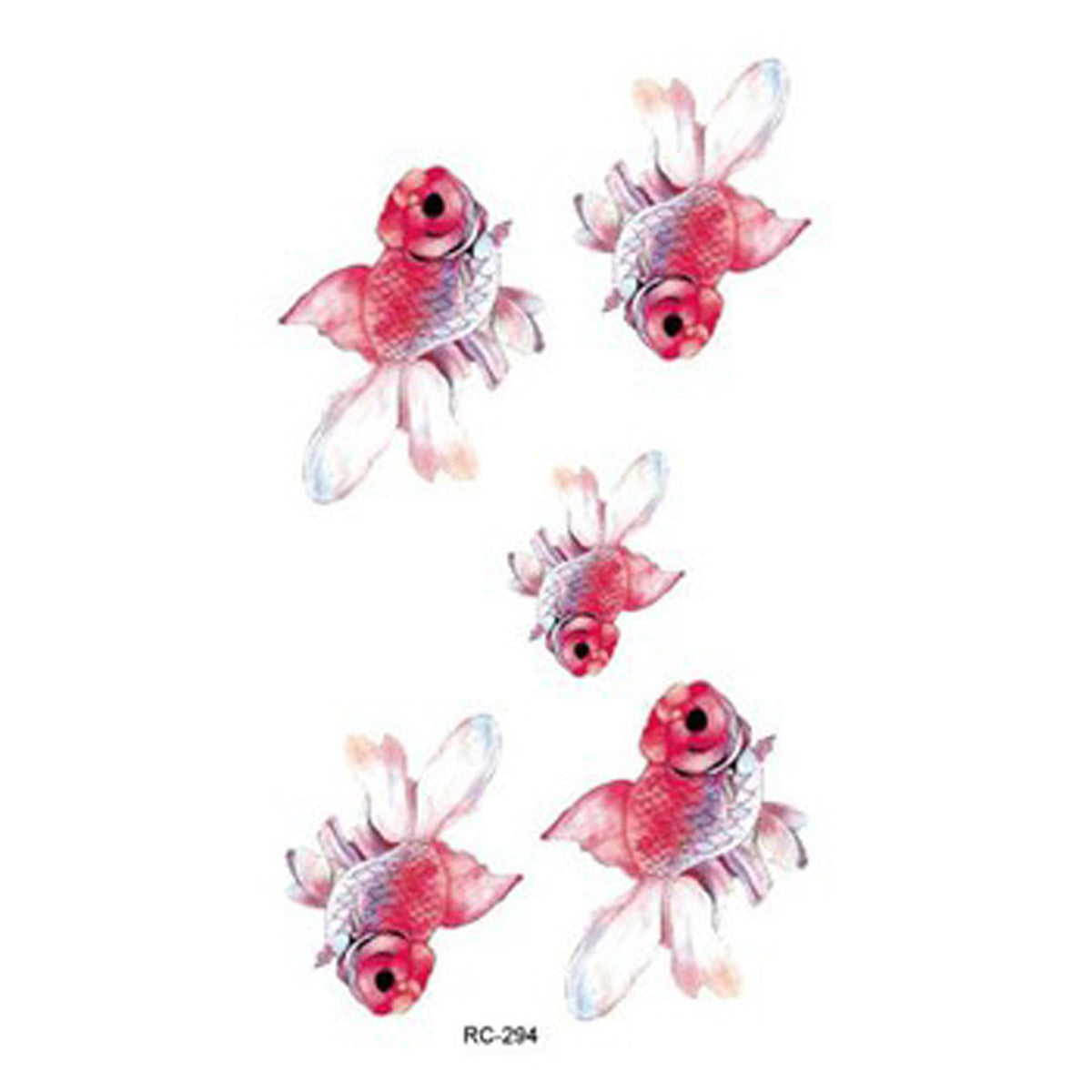 Blurb Watercolor Gold Fish Temporary Tattoo – MyBodiArt