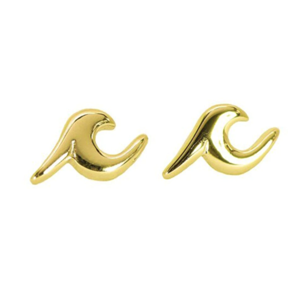 Maui Cute Beach Ocean Surf Wave Small Earring Studs – MyBodiArt