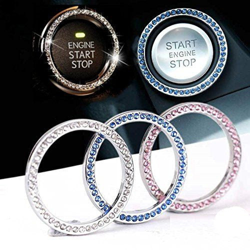 Swarovski Crystal Bling Ring for Vehicle Ignition, Car Decal, Auto ...