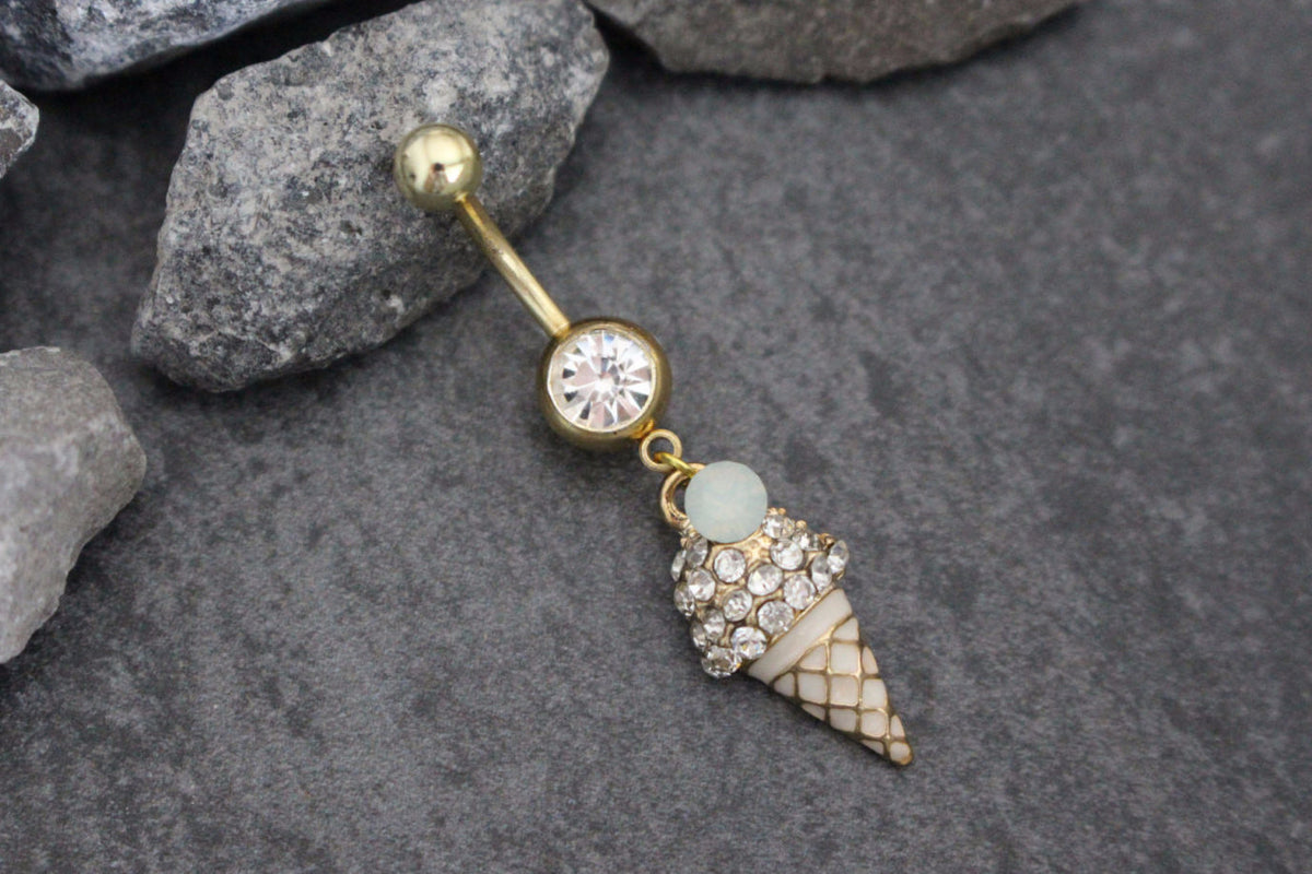 Ice Cream Navel Piercing, Belly Button Rings, Navel Ring – MyBodiArt