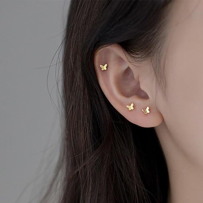 Papillon Cute Butterfly Earring Studs – MyBodiArt