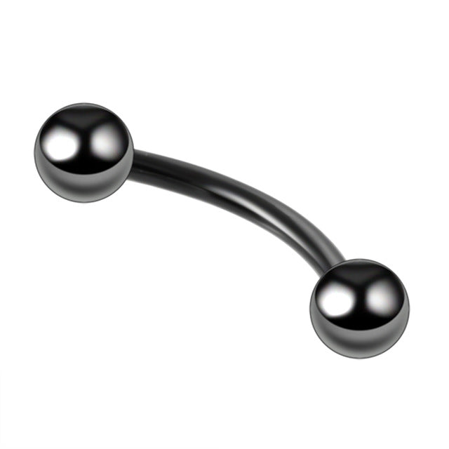 Moriah Pair of Lip / Eyebrow / Rook Piercing Jewelry Curved Barbells 1 ...