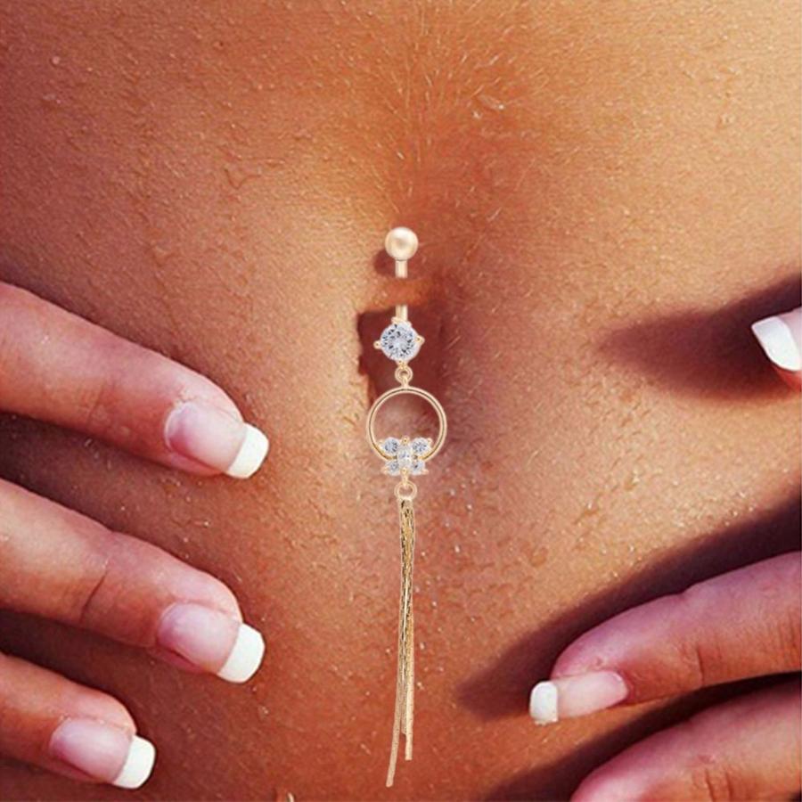 dangling belly bar