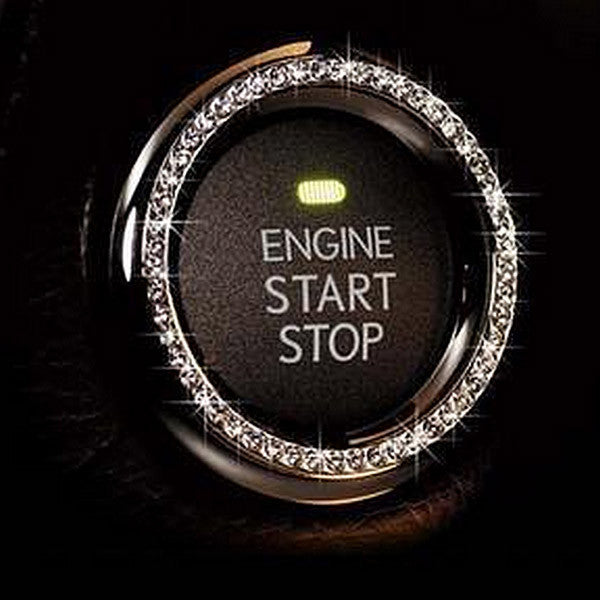 Swarovski Crystal Bling Ring for Vehicle Ignition, Car Decal, Auto ...