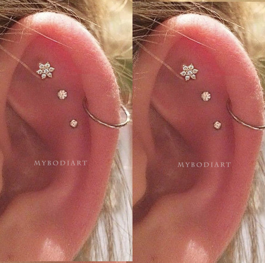 3 Helix Piercing Tumblr